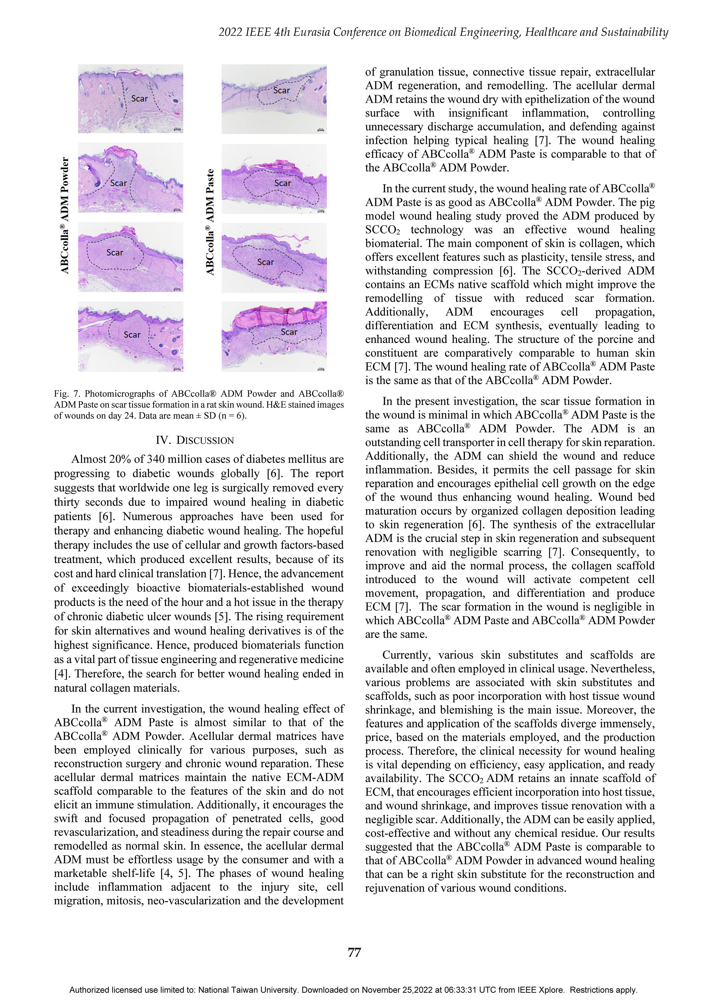 Supercritical Carbon Dioxide Processed Porcine Acellular Dermal Matrix ...